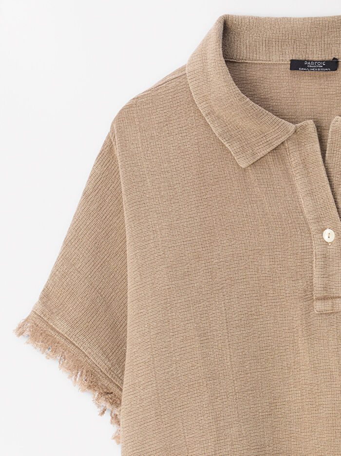 Parfois Bej %100 Pamuk Üst | Parfois